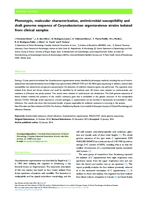 (PDF) Phenotypic, molecular characterization, antimicrobial ...