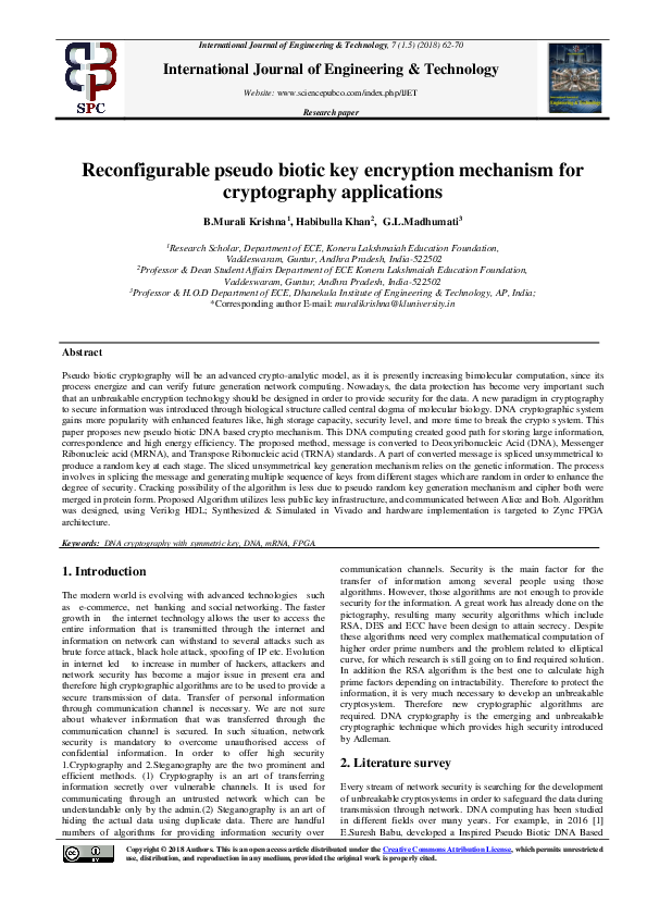 (PDF) Reconfigurable pseudo biotic key encryption mechanism for ...