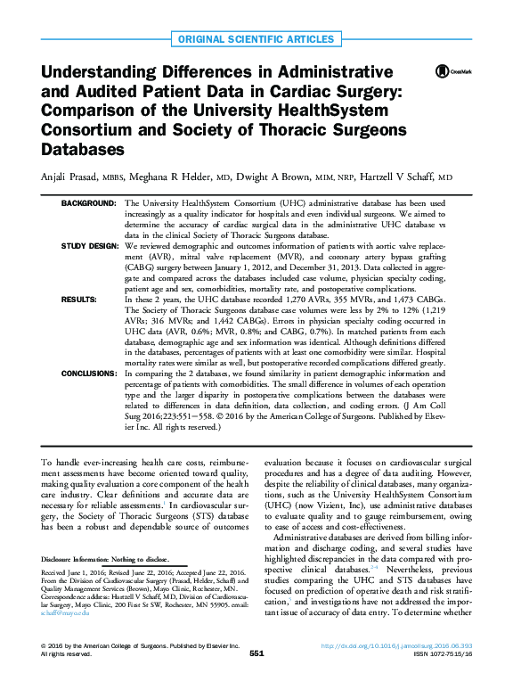 (PDF) Understanding Differences in Administrative and Audited Patient ...
