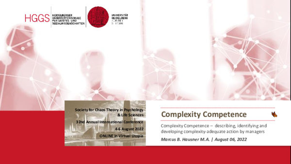 (PDF) Complexity Competence – describing, identifying and developing ...