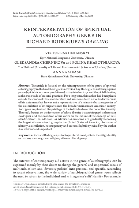 (PDF) Reinterpretation of Spiritual Autobiography Genre in Richard ...
