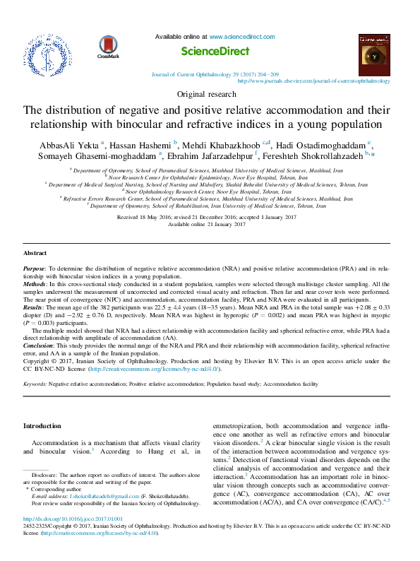 (PDF) The distribution of negative and positive relative accommodation ...