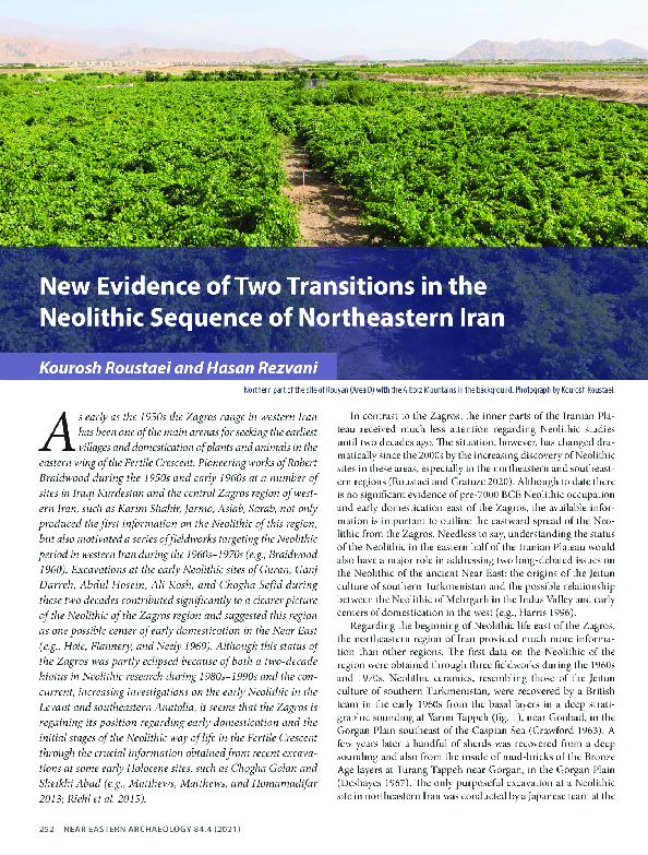 (PDF) New Evidence of Two Transitions in the Neolithic Sequence of ...