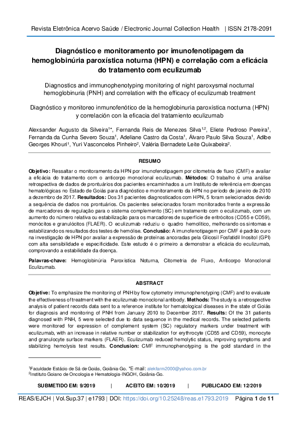 (PDF) Diagnóstico e monitoramento por imunofenotipagem da ...