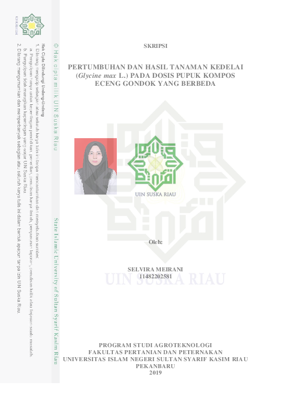 (PDF) Pertumbuhan dan Hasil Tanaman Kedelai (Glycine max L.) Akibat ...