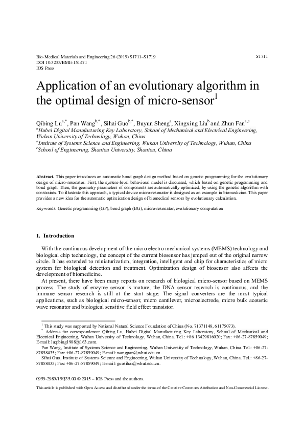 Pdf Application Of Evolutionary Algorithm In Optimizing The Fuzzy Rule Base For Nonlinear