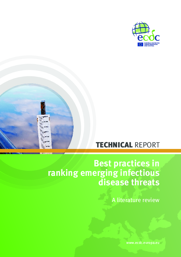 (PDF) Emerging infectious disease threats best practices ranking