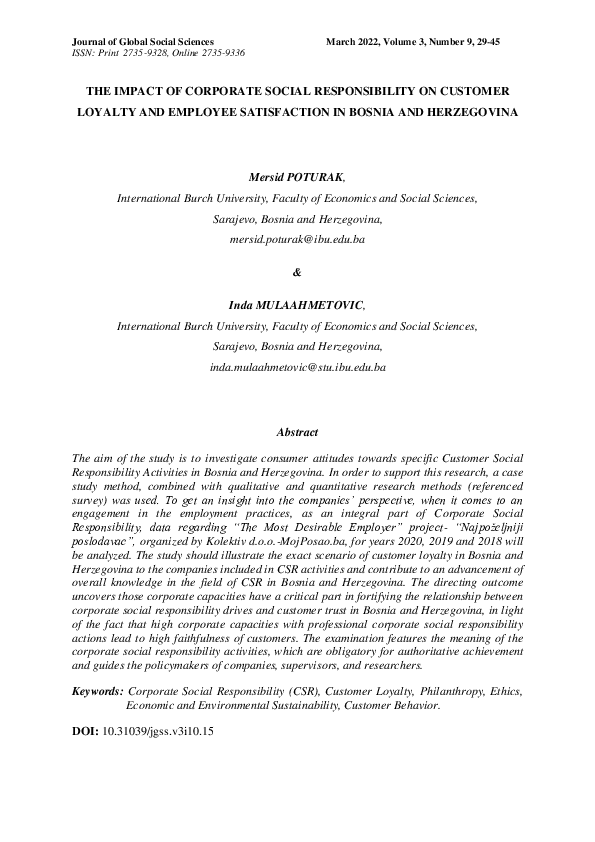 (PDF) The Impact of Corporate Social Responsibility on Consumer Satisfaction (A Case Study: Car ...