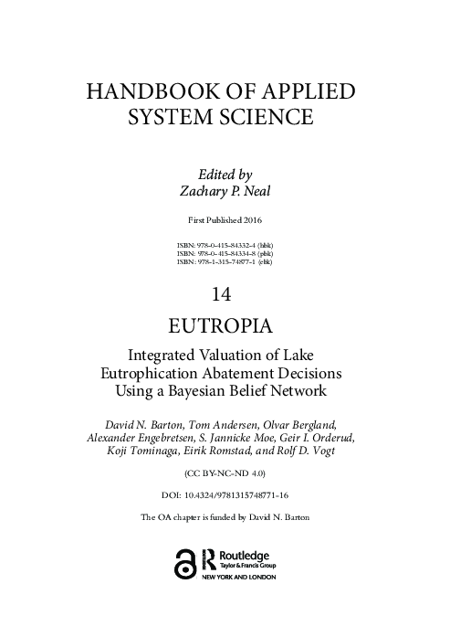 (PDF) Eutropia: Integrated Valuation of Lake Eutrophication Abatement ...