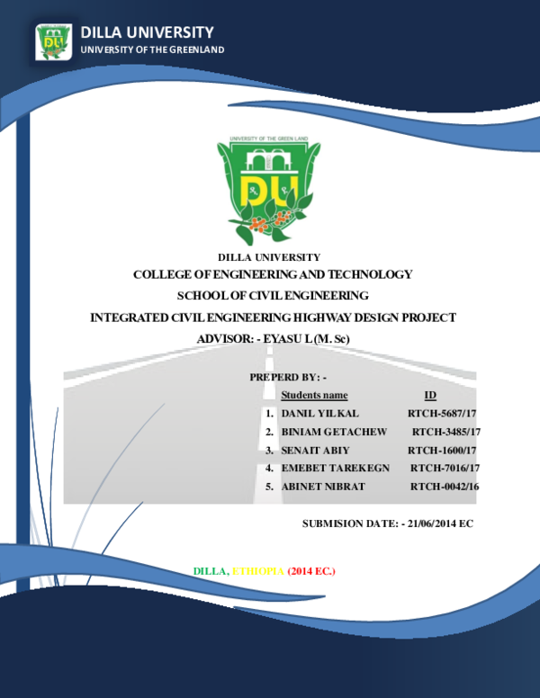 (PDF) Highway Integraated design project