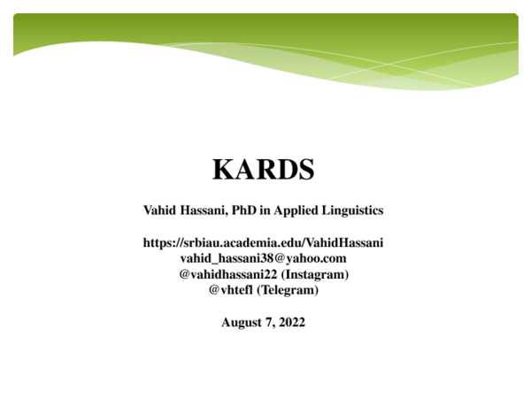 (PDF) KARDS (Knowing + Analyzing + Recognizing + Doing + Seeing)
