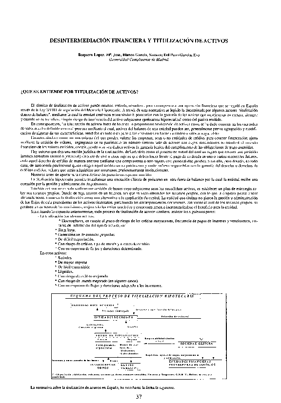 (PDF) Desintermediación financiera y titulización de activos | Susana Blanco García - Academia.edu
