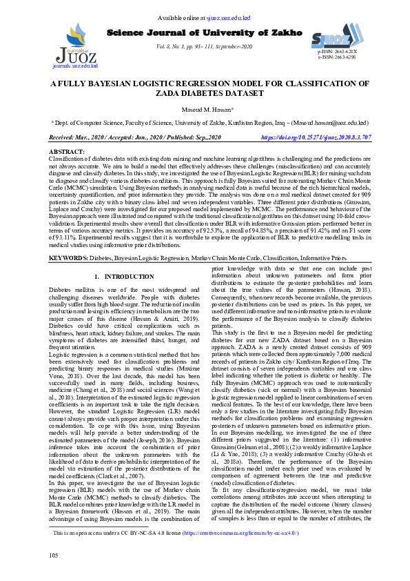 (PDF) A Fully Bayesian Logistic Regression Model for Classification of ...