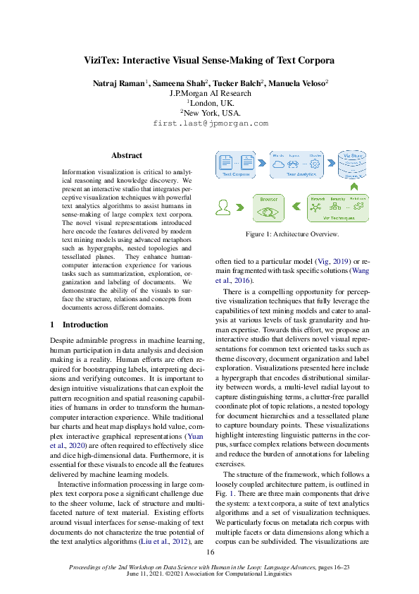 (PDF) ViziTex: Interactive Visual Sense-Making of Text Corpora