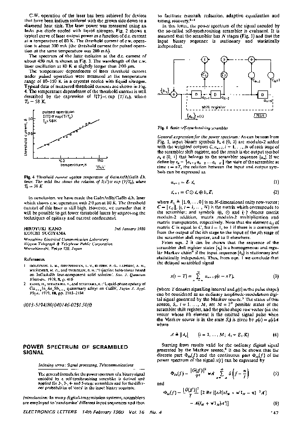 (PDF) Power spectrum of scrambled signal | Goran Petrovic - Academia.edu