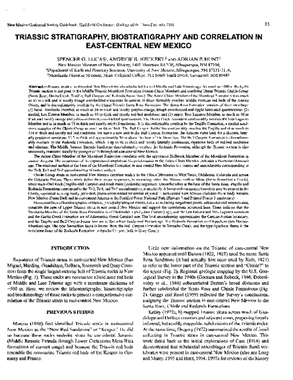 (PDF) Triassic stratigraphy, biostratigraphy and correlation in east ...