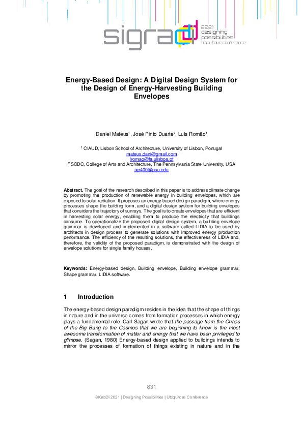 (PDF) Energy-Based Design: A Digital Design System for the Design of ...