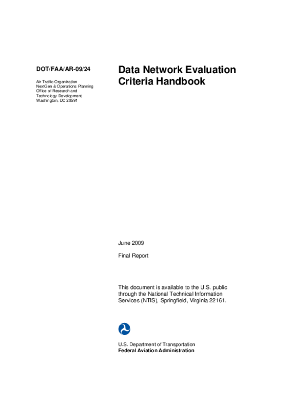 (PDF) Data Network Evaluation Criteria Handbook