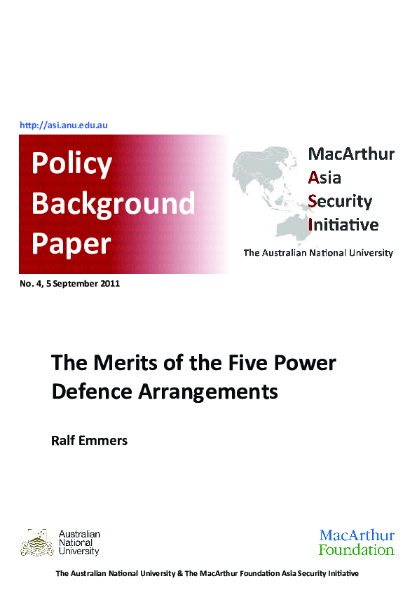 (PDF) The Merits of the Five Power Defence Arrangements