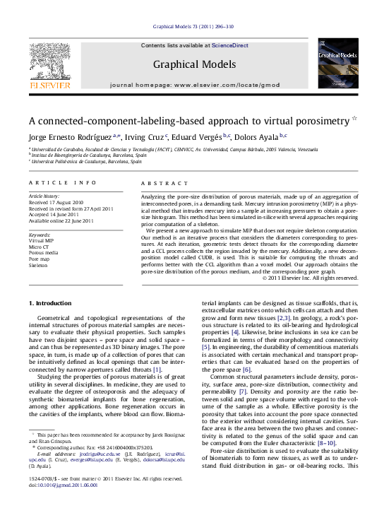 (PDF) A connected-component-labeling-based approach to virtual ...