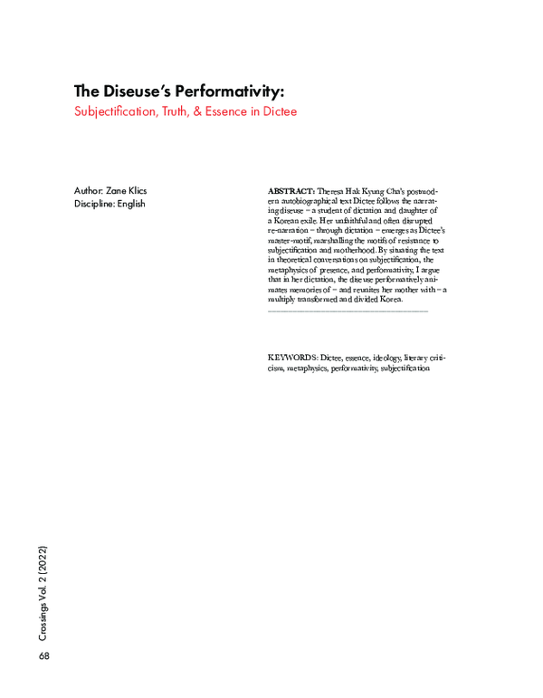 (PDF) Diseuse's Performativity