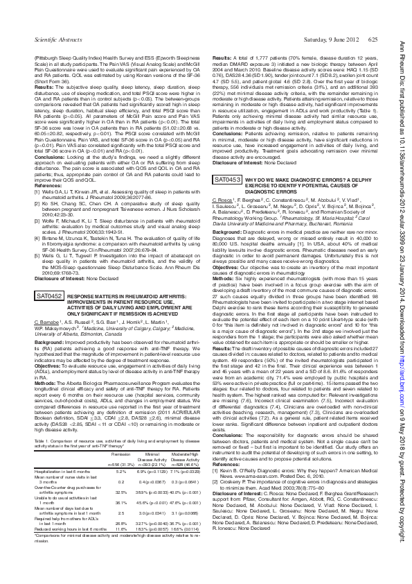 (PDF) SAT0453 Why do we make diagnostic errors? A delphy exercise to ...