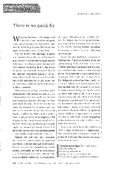 (PDF) There is no Quick Fix