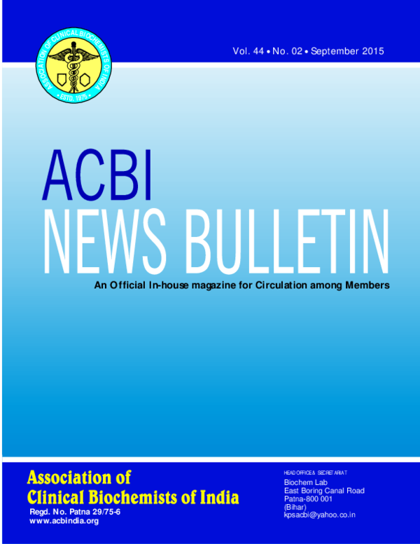 (PDF) An Official In-house magazine for Circulation among Members