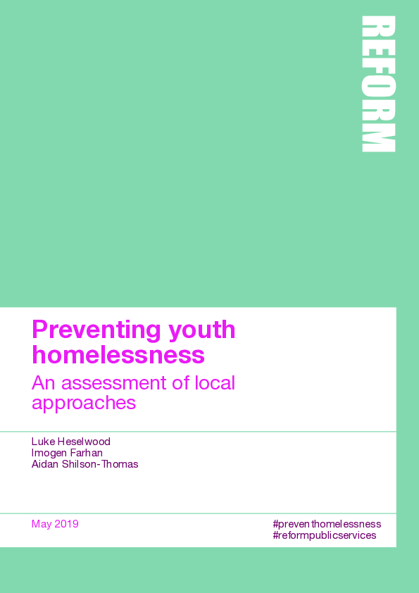 (PDF) Preventing youth homelessness: An assessment of localapproaches ...