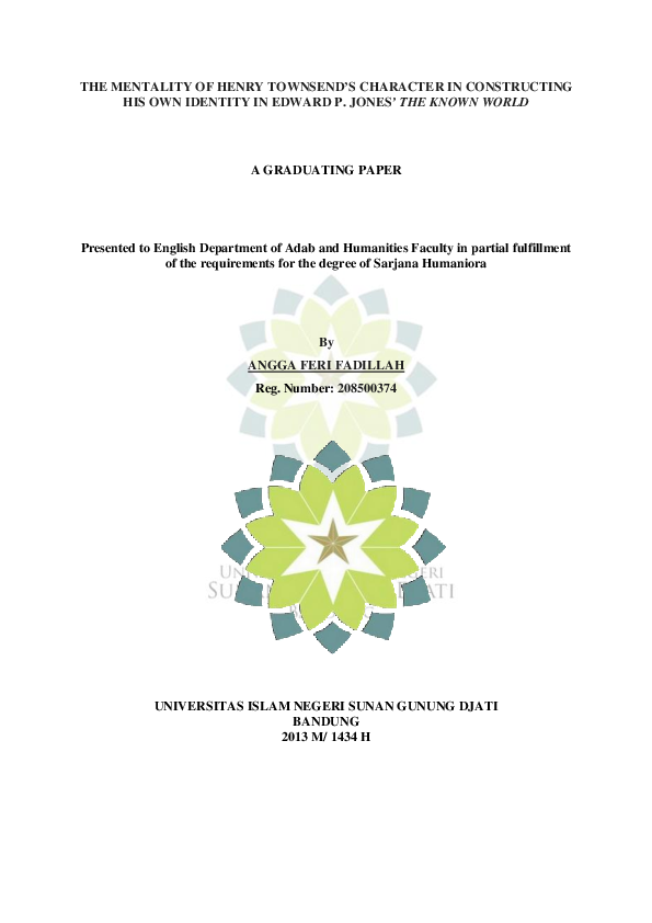 (PDF) The mentality of Henry Townsend’s character in constructing his ...