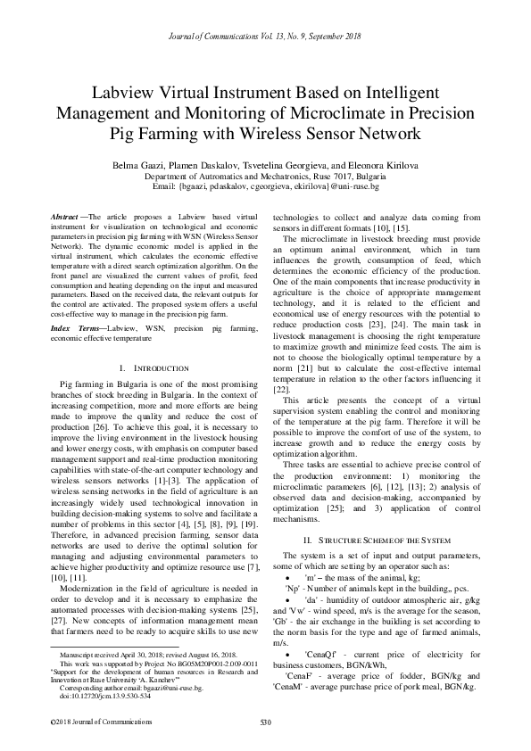 (PDF) Labview Virtual Instrument Based on Intelligent Management and Monitoring of Microclimate ...