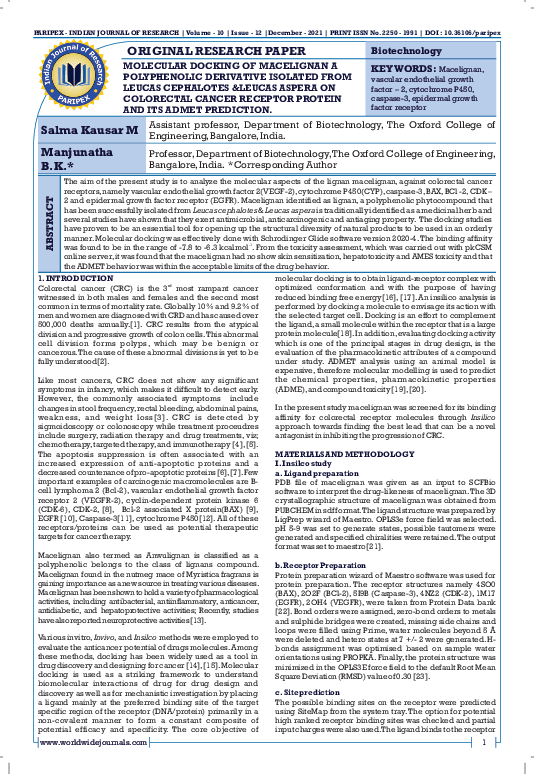 (PDF) Molecular Docking of Macelignan a Polyphenolic Derivative ...
