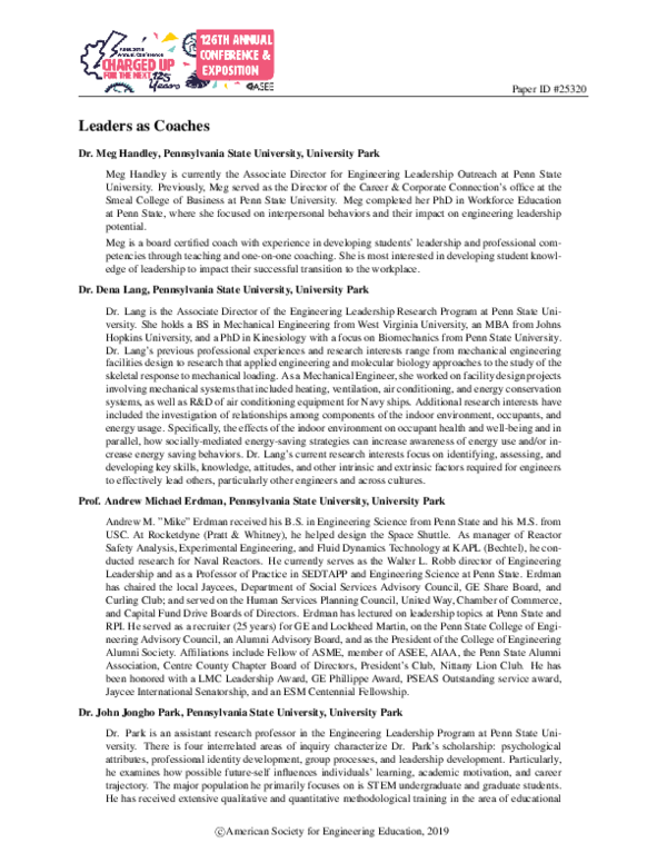 (PDF) Leaders as Coaches