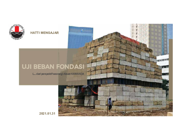 (PDF) UJI BEBAN FONDASI