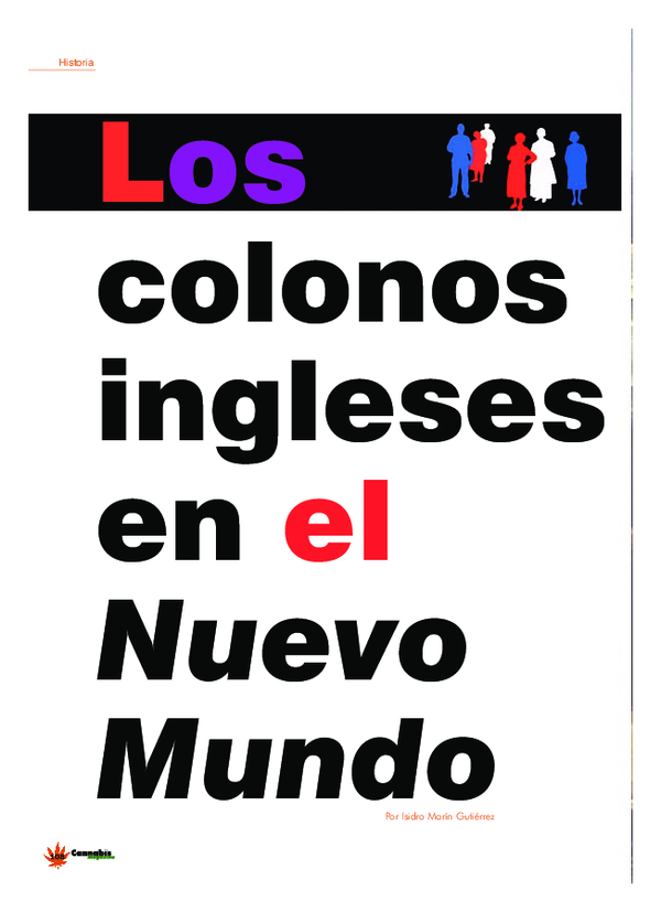 (PDF) Los colonos ingleses en el Nuevo Mundo