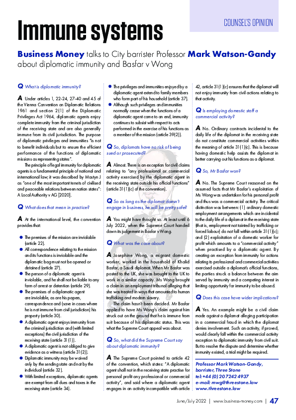 (PDF) Immune Systems | Prof Mark Watson-Gandy O.B.E - Academia.edu