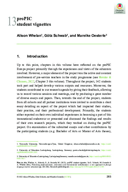 (PDF) proPIC student vignettes