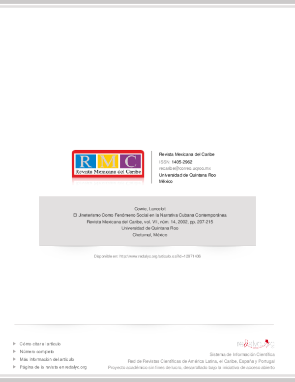 (PDF) El Jineterismo Como Fenómeno Social en la Narrativa Cubana ...