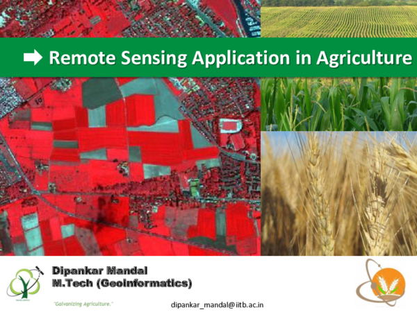 (PDF) Remote sensing application in agriculture