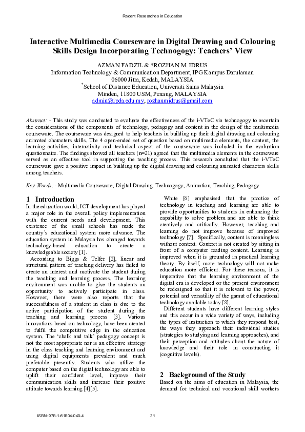 (PDF) Courseware in Digital Drawing and Colouring Skills Design ...