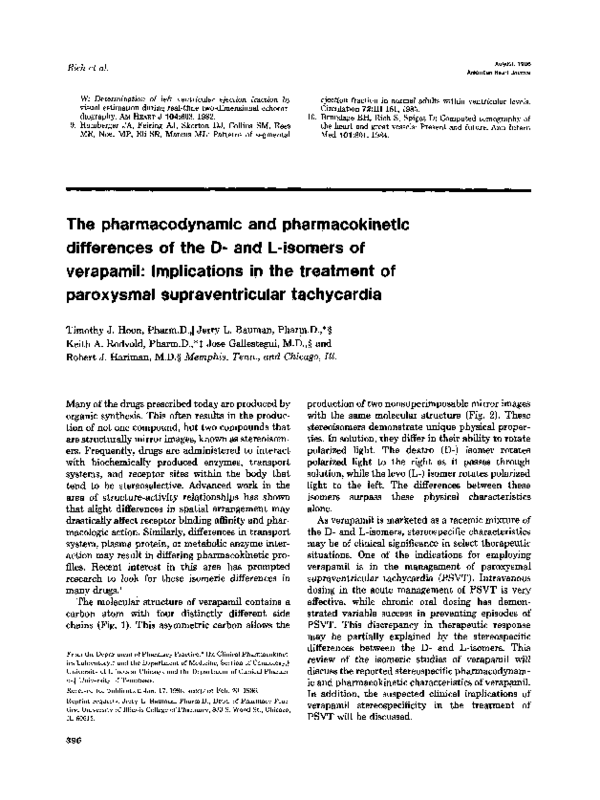 (PDF) The pharmacodynamic and pharmacokinetic differences of the D- and ...