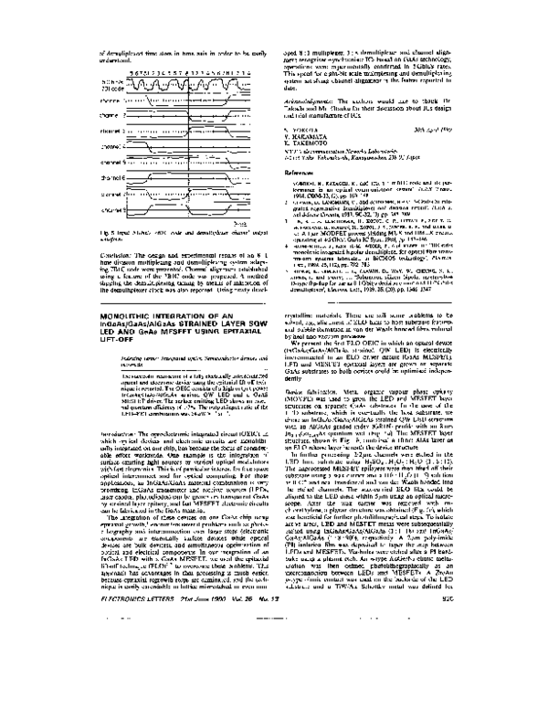 (PDF) Monolithic integration of an InGaAs/GaAs/AlGaAs strained layer ...