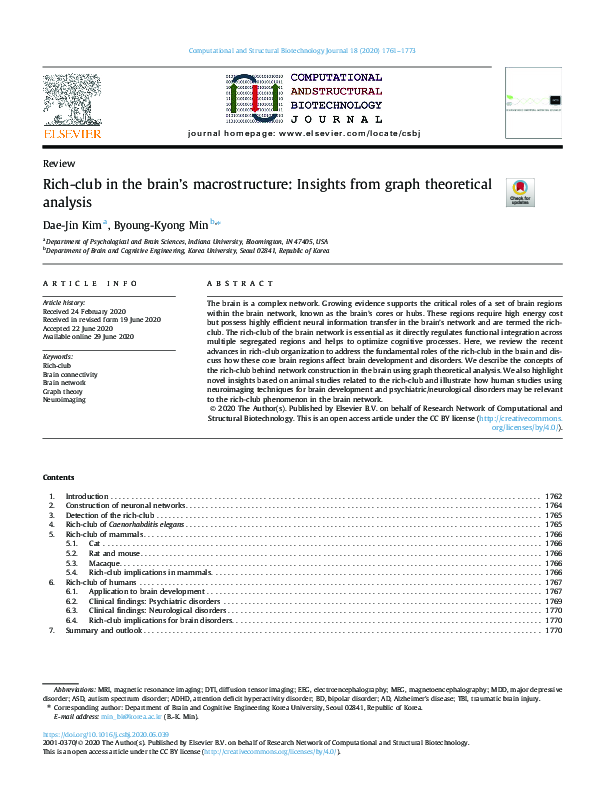 (PDF) Rich-club in the brain’s macrostructure: Insights from graph ...