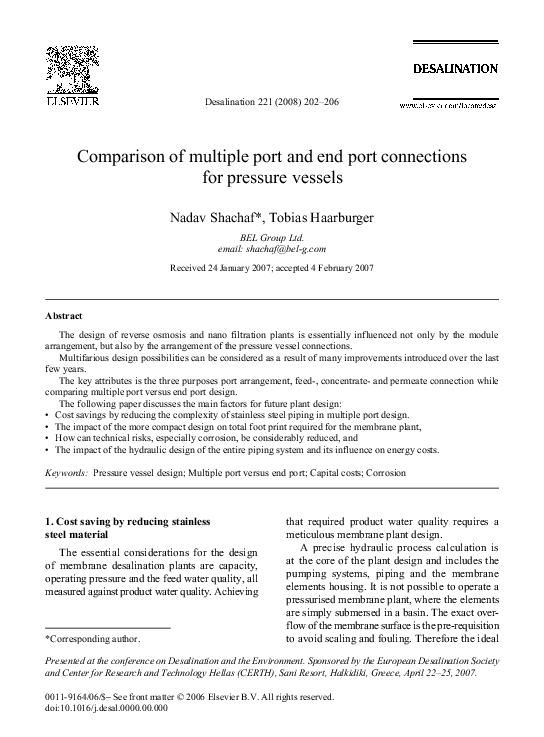 (PDF) Comparison of multiple port and end port connections for pressure ...
