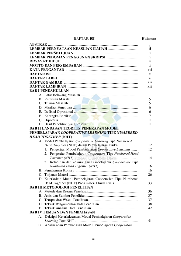 (PDF) Penerapan model pembelajaran cooperative learning tipe Numbered Head Together (NHT) untuk ...