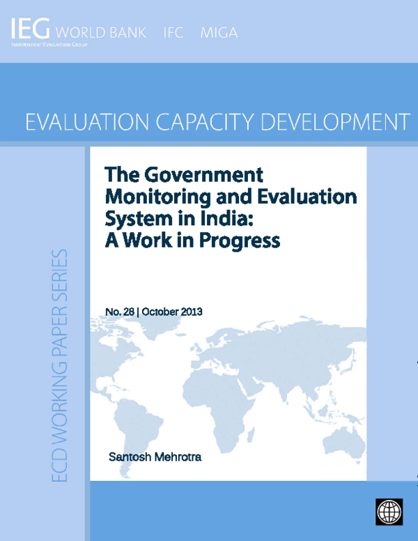 (PDF) The government monitoring and evaluation system in India: a work ...