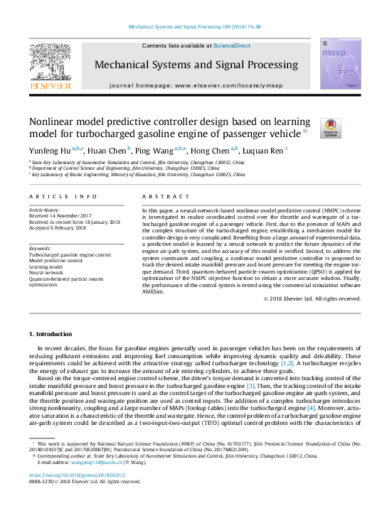 Pdf Nonlinear Model Predictive Controller Design With Obstacle Avoidance For A Mobile Robot