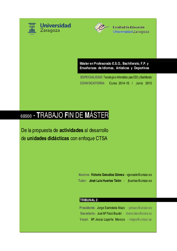 (PDF) De la propuesta de actividades al desarrollo de unidades didácticas con enfoque CTSA ...