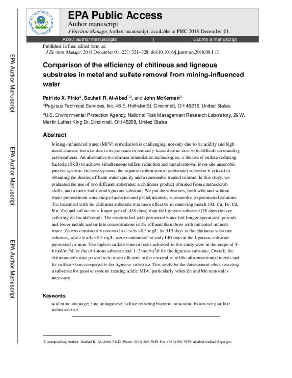 (PDF) Comparison of the efficiency of chitinous and ligneous substrates ...