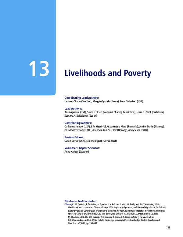 (PDF) Livelihoods and Poverty